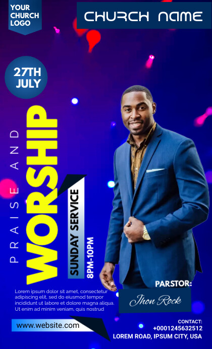 church communication Templat | PosterMyWall