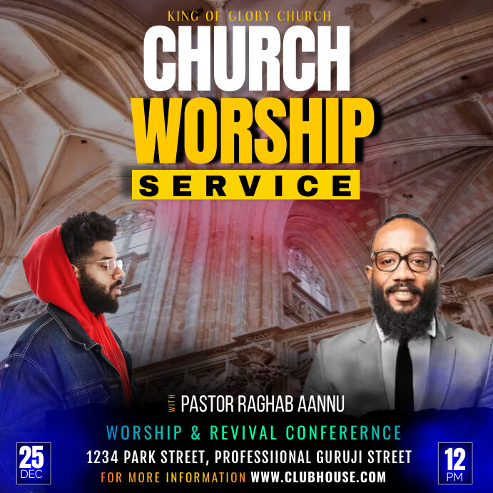 church communication flyer design template | PosterMyWall