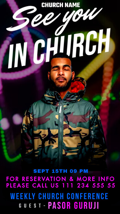 church communication flyer design template | PosterMyWall