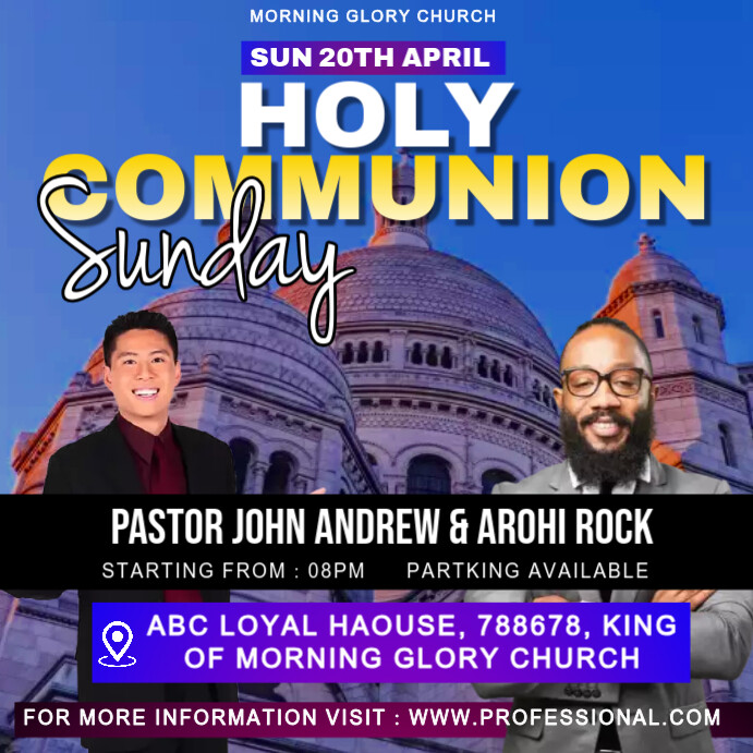 church communication flyer design template | PosterMyWall