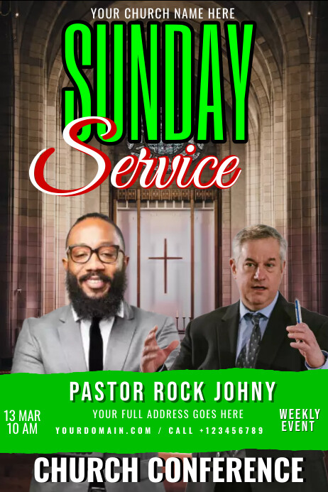 church communication flyer design template | PosterMyWall