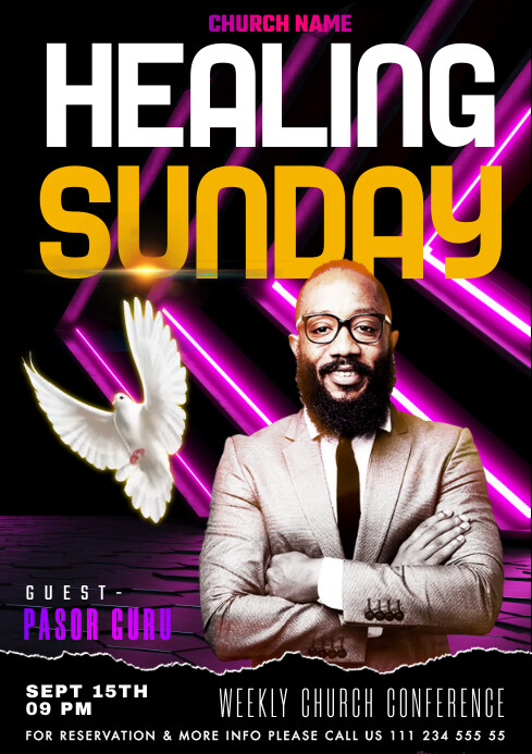 church communication flyer design template | PosterMyWall