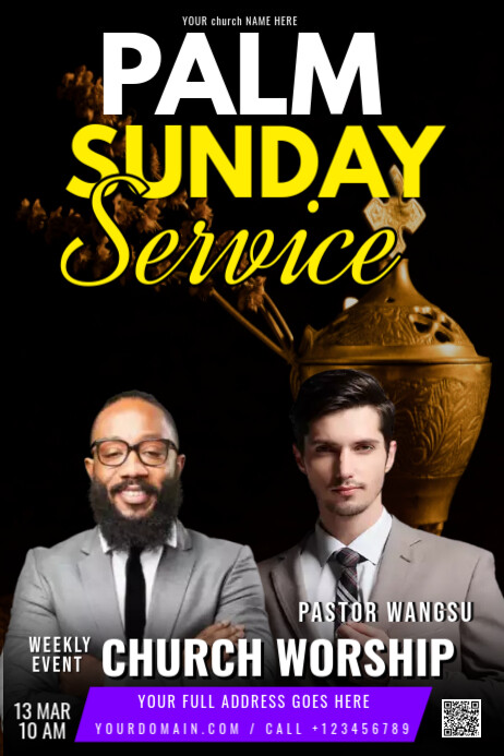 Modèle church communication flyer design template | PosterMyWall