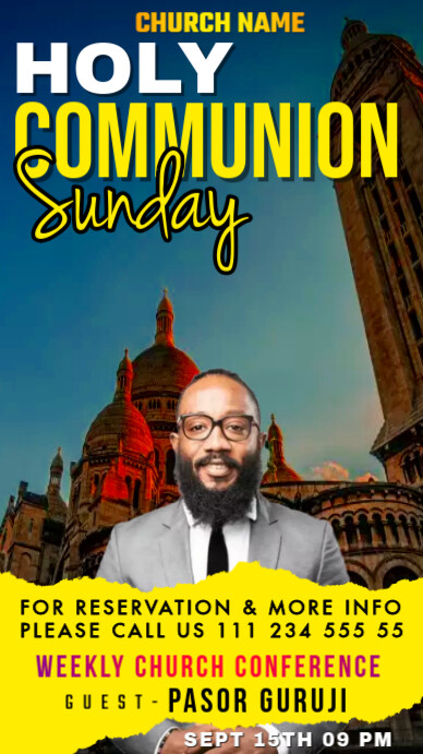 church communication flyer design template | PosterMyWall