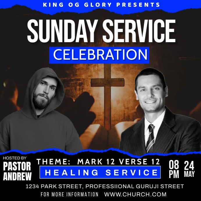 Plantilla de church communication flyer design template | PosterMyWall