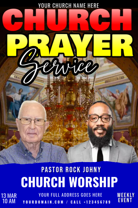 church communication flyer template | PosterMyWall