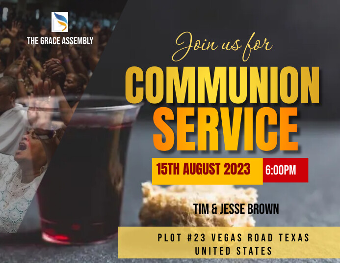 church communion Templat | PosterMyWall