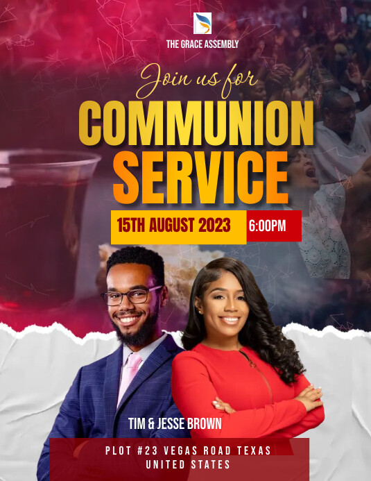 Copy of Church communion | PosterMyWall