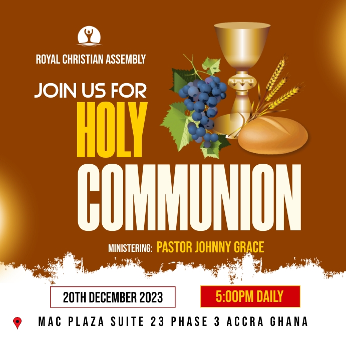 Modèle church communion | PosterMyWall