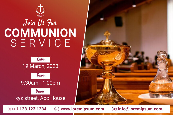 church communion Sunday poster Template | PosterMyWall