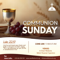 communion service flyer Template | PosterMyWall