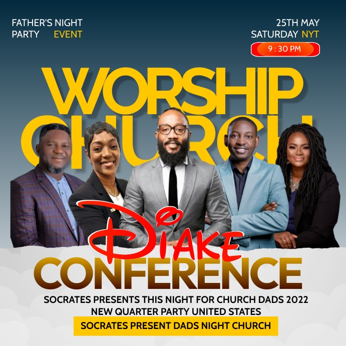 Church Concert Event Conference Flyer Template | PosterMyWall