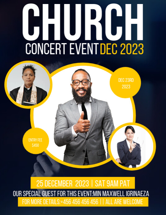 Copy of church concert event flyer template | PosterMyWall