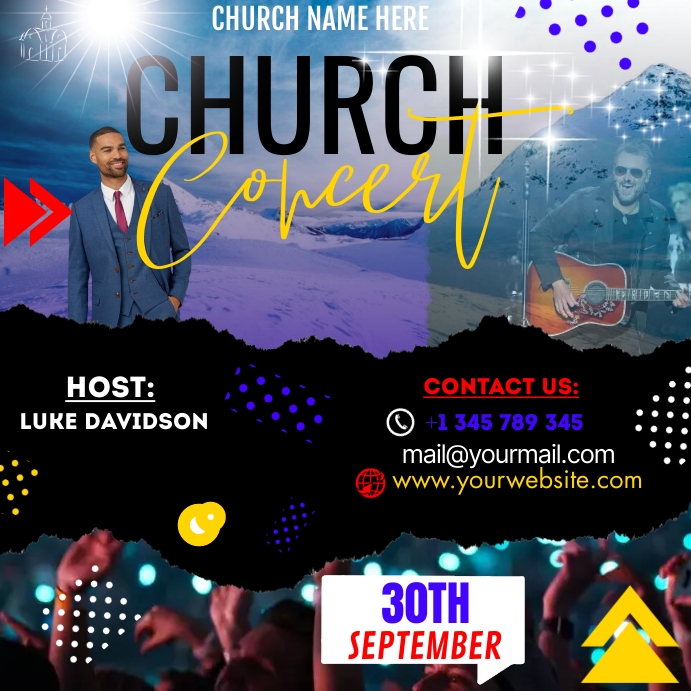 CHURCH CONCERT EVENT TEMPLATE | PosterMyWall