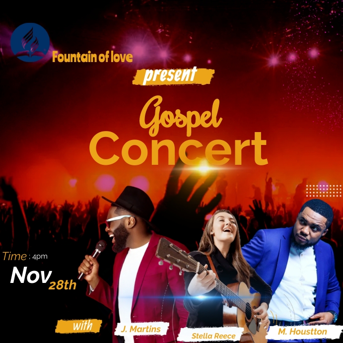 Copy of church concert flyer (4) | PosterMyWall