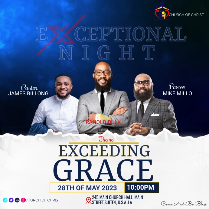church concert flyer Template | PosterMyWall