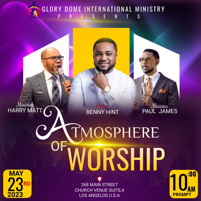 church concert flyer Template | PosterMyWall