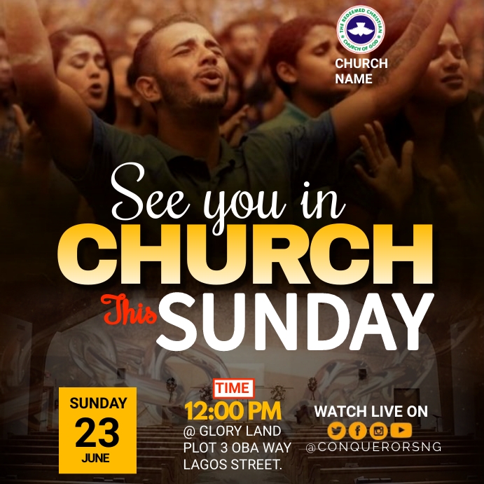 church concert flyer Template | PosterMyWall
