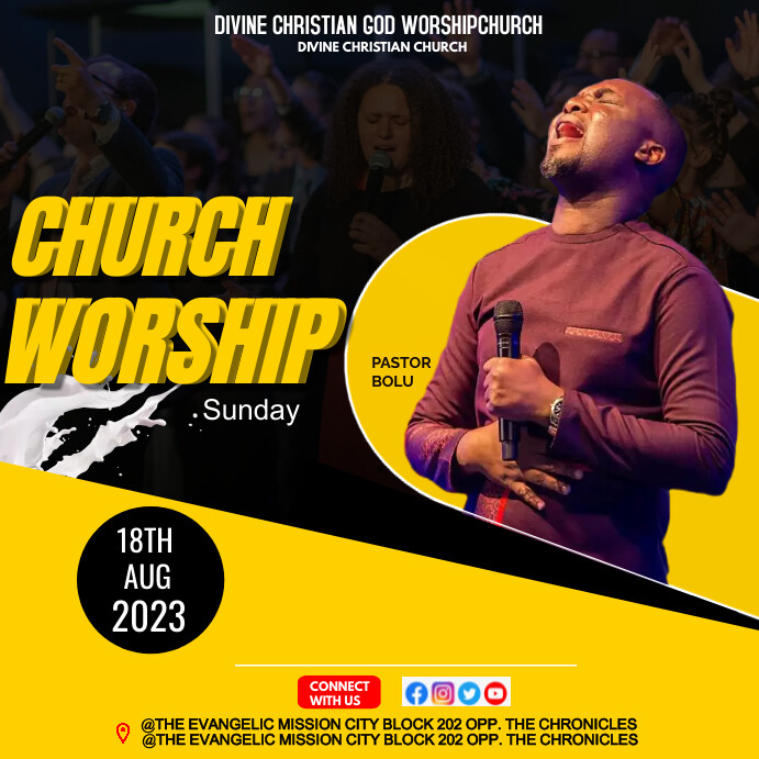 church concert flyer Template | PosterMyWall