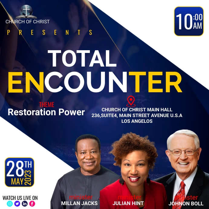 church concert flyer Template | PosterMyWall