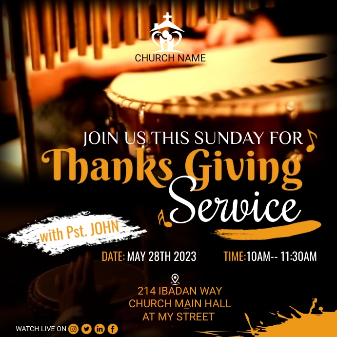 church concert flyer Template | PosterMyWall