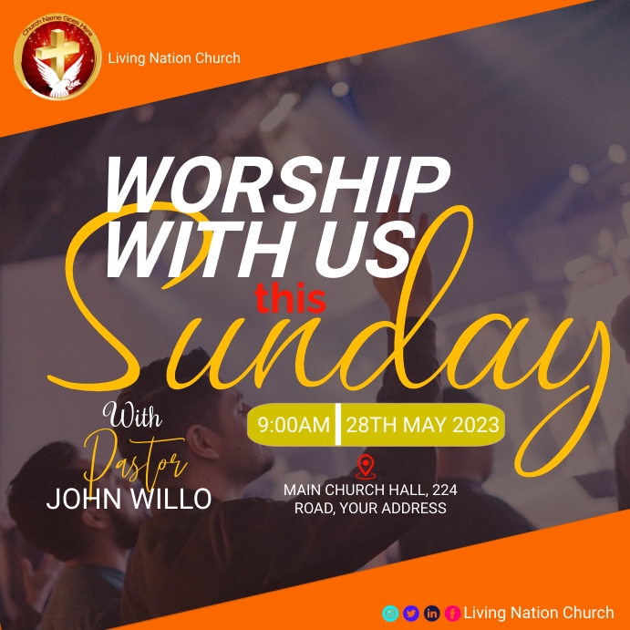 church concert flyer Template | PosterMyWall