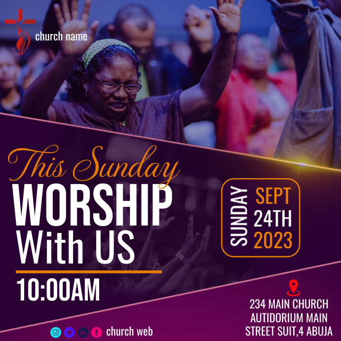 church concert flyer Template | PosterMyWall