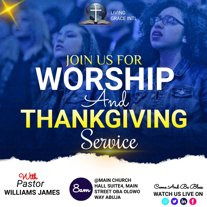 church concert flyer Template | PosterMyWall