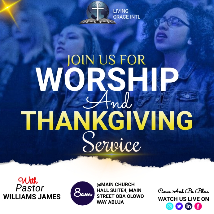 church concert flyer Template | PosterMyWall