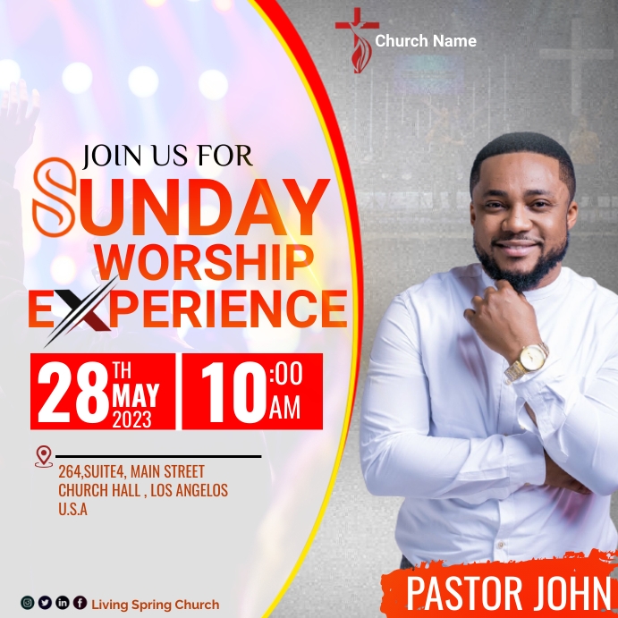 church concert flyer Template | PosterMyWall