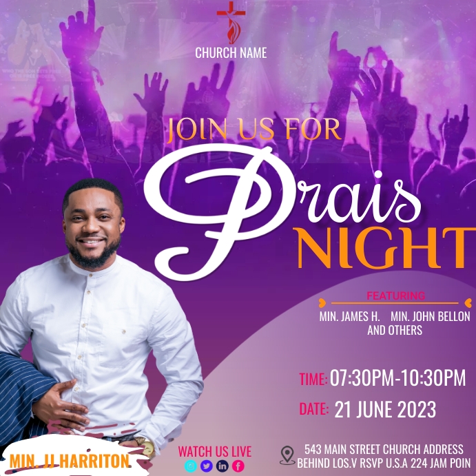 church concert flyer Template | PosterMyWall