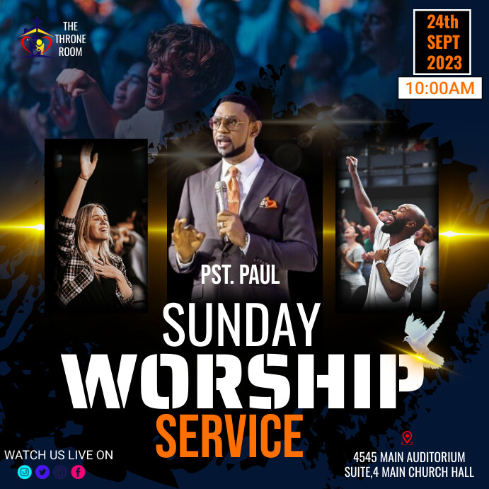 church concert flyer Template | PosterMyWall