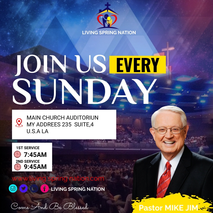 church concert flyer Template | PosterMyWall