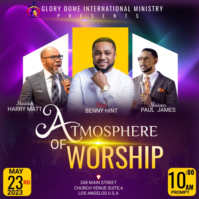 church concert flyer Template | PosterMyWall