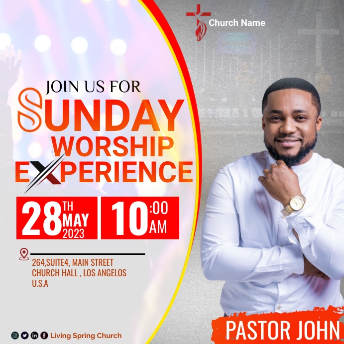 church concert flyer Template | PosterMyWall