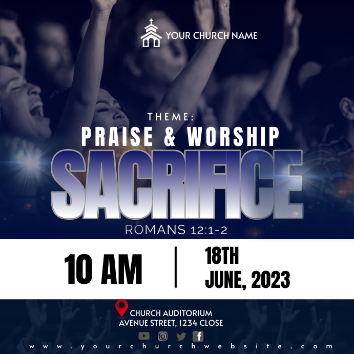 Plantilla de church concert flyer | PosterMyWall