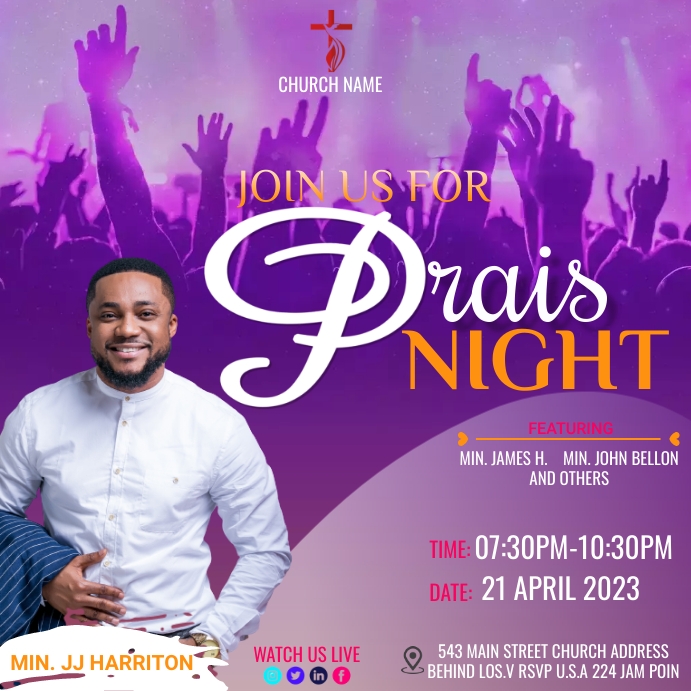 church concert flyer Template | PosterMyWall