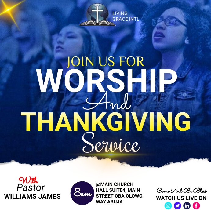 church concert flyer Template | PosterMyWall