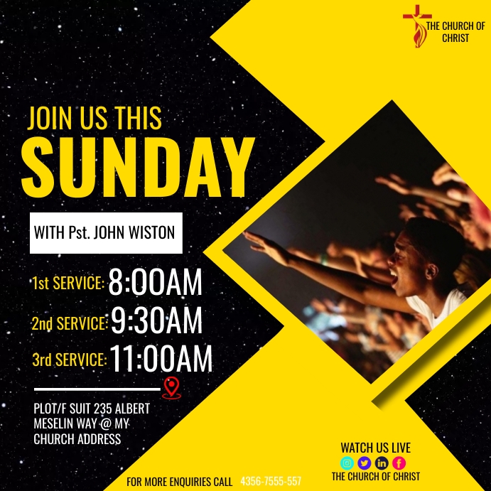 church concert flyer Template | PosterMyWall