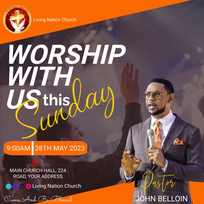 church concert flyer Template | PosterMyWall