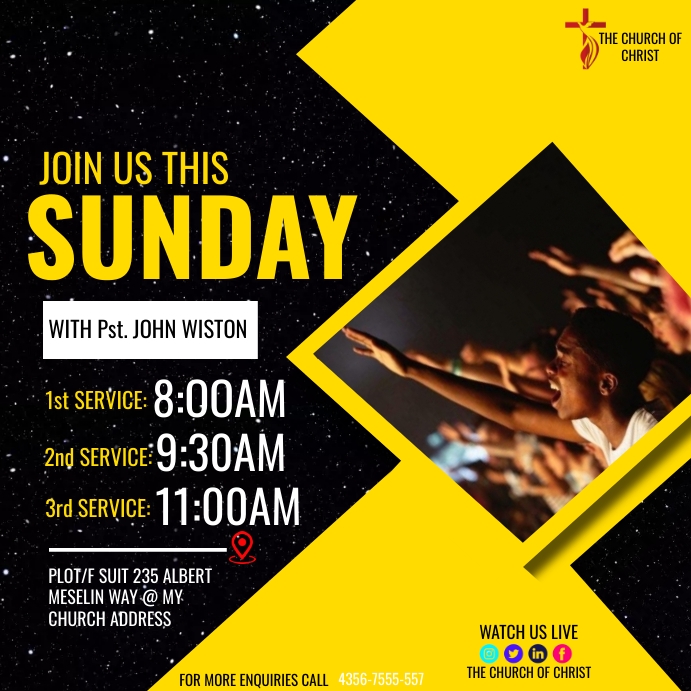 church concert flyer Template | PosterMyWall