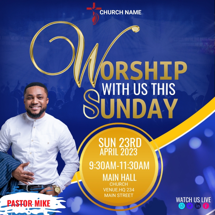 Copy of church concert flyer | PosterMyWall