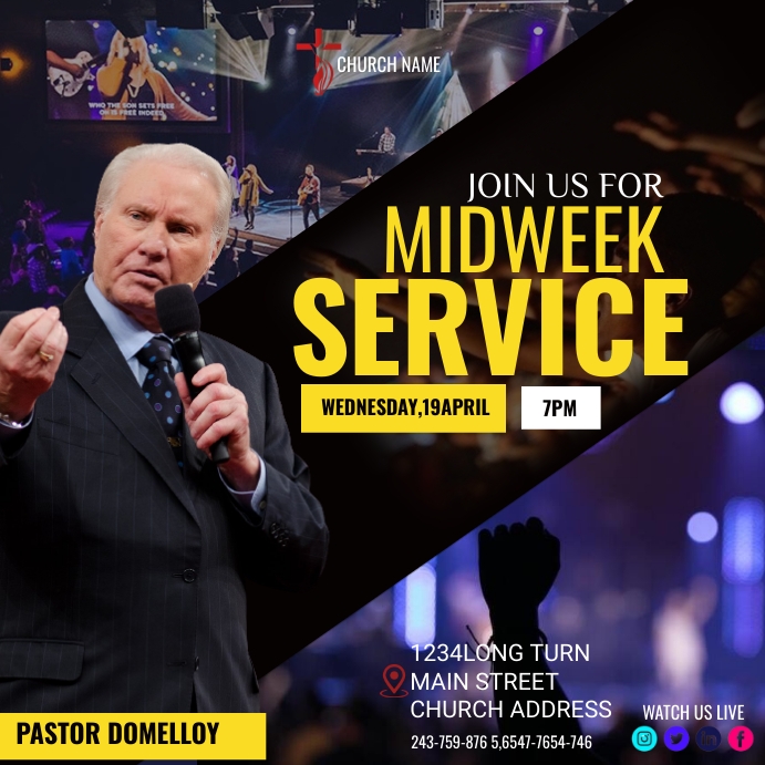 church concert flyer Template | PosterMyWall