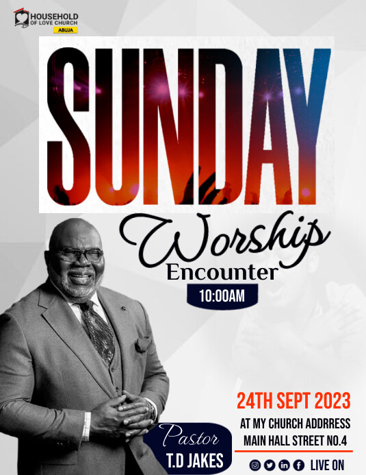 church concert flyer Template | PosterMyWall