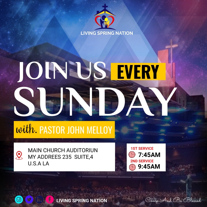 church concert flyer Template | PosterMyWall