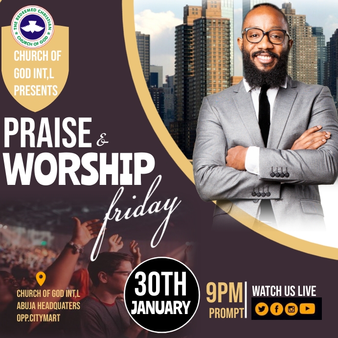 church concert flyer Template | PosterMyWall