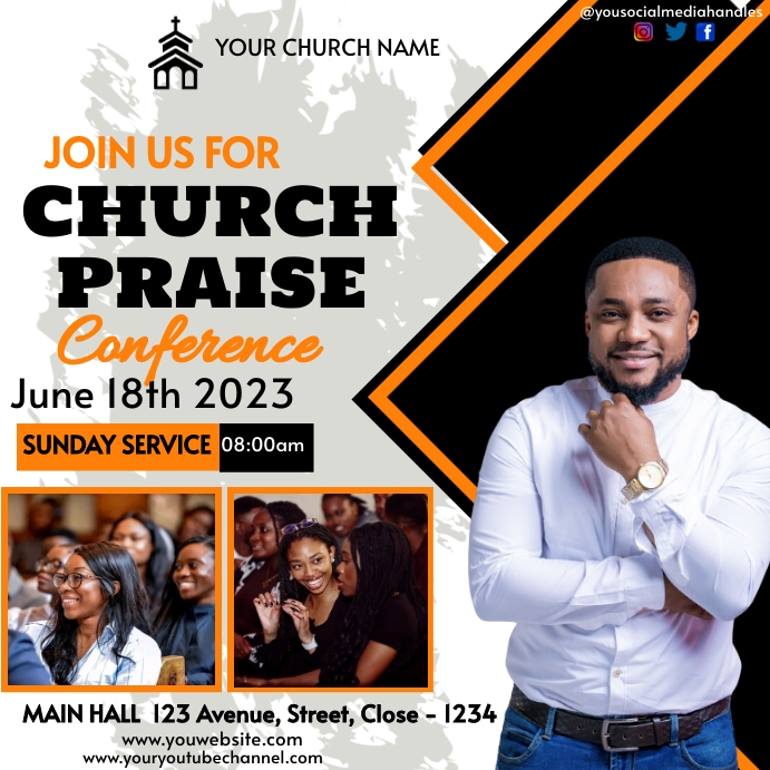 Church concert flyer Template | PosterMyWall
