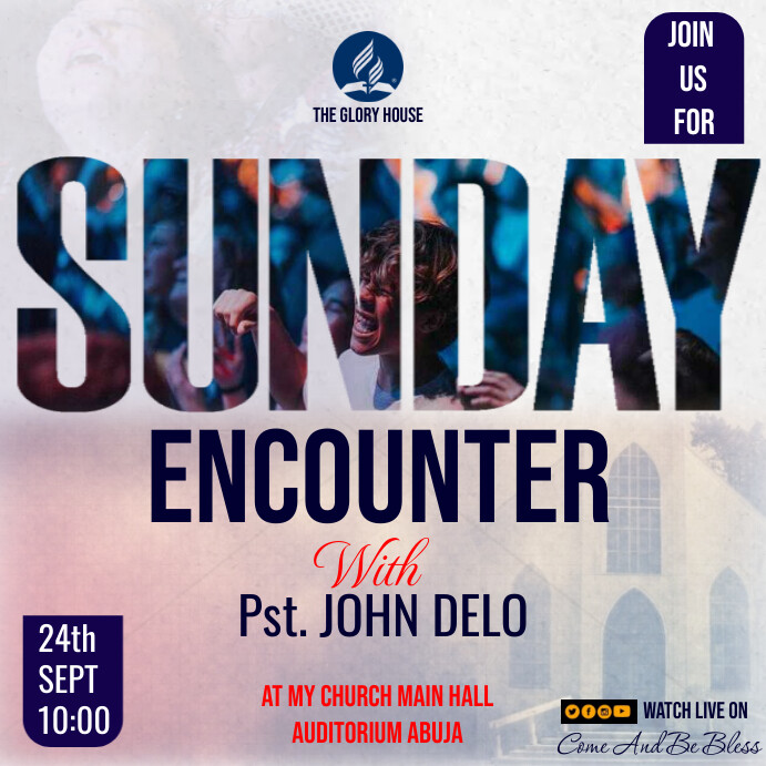 church concert flyer Template | PosterMyWall