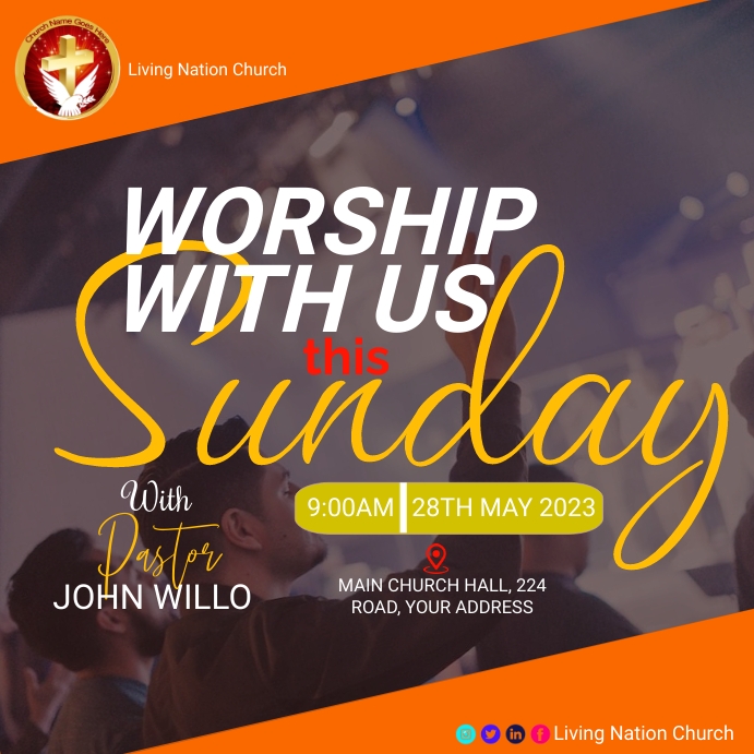 church concert flyer Template | PosterMyWall