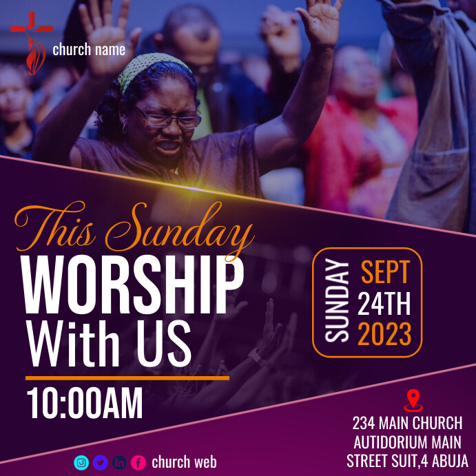 church concert flyer Template | PosterMyWall